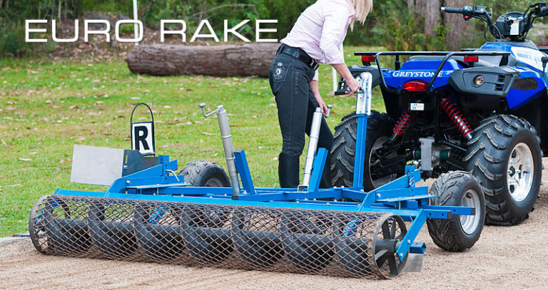 Greystone Euro Rake | Pro Equestrian Surfaces Australia